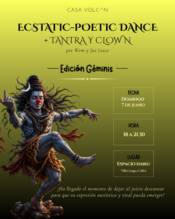 Ecstatic-poetic-dance -Géminis - Casa Volcan